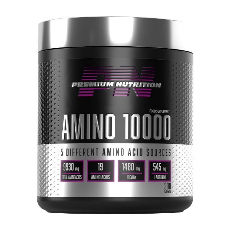 Комплекс амінокислот Premium Nutrition Amino 10000 300 таблеток 🌿 ...